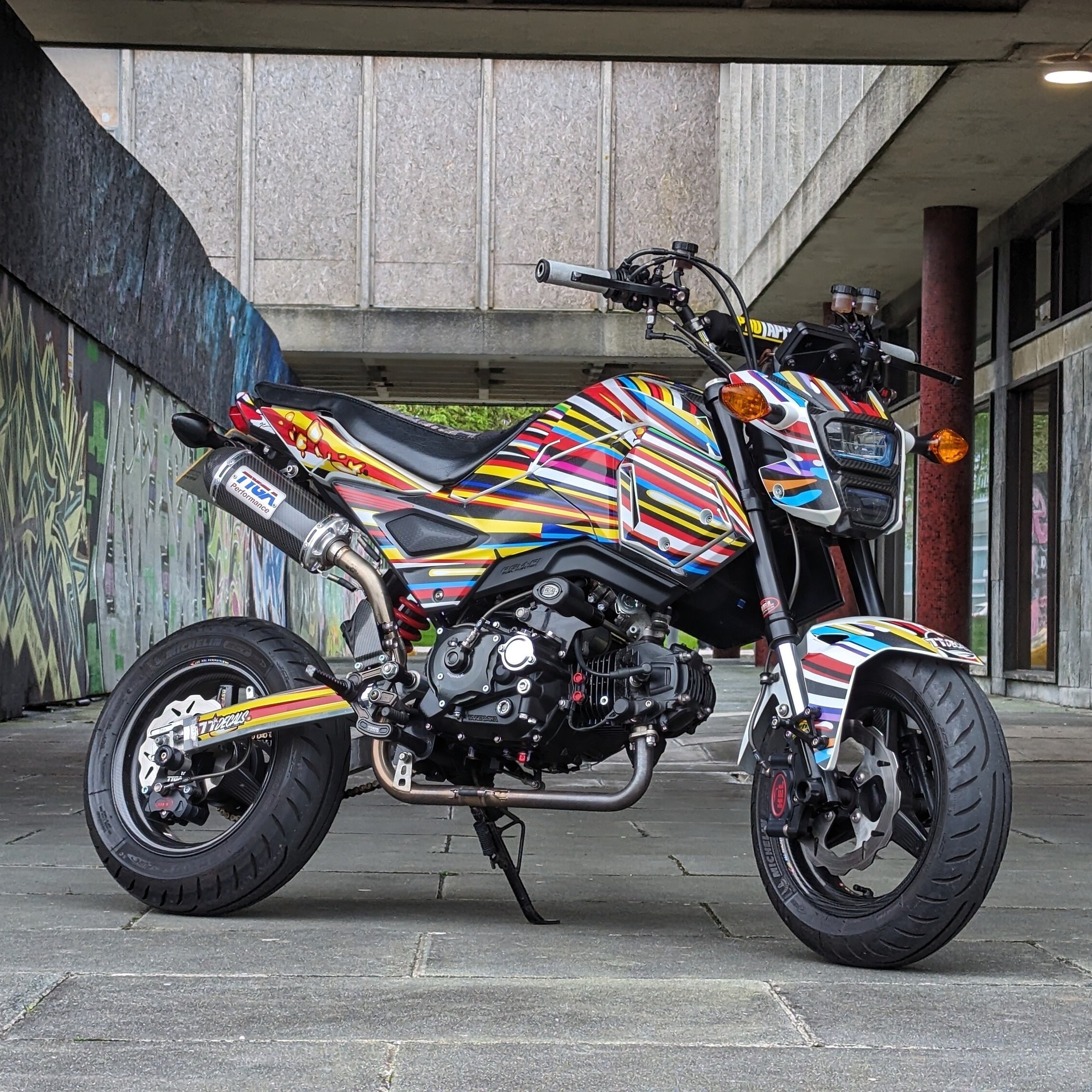 Full Graphic Decal Set Art Bike 2017-2020 Honda Grom MSX125 Graphics ...