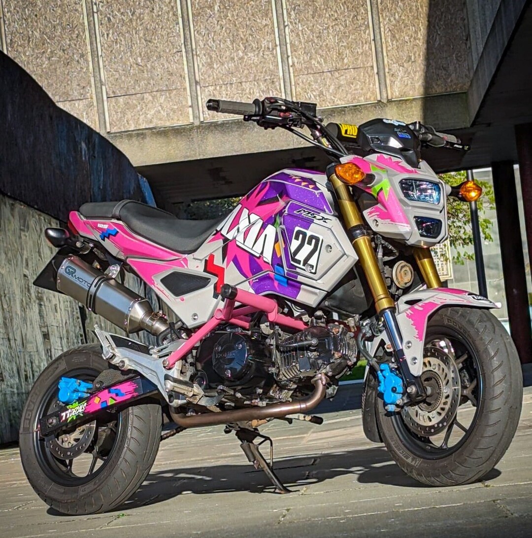 Full Graphic Decal AXIA 90s Aesthetics 2017-2020 Honda Grom MSX125 ...
