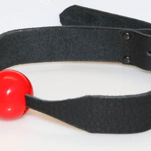 Replacement Straps for Ball Gags, Tapered Black Bull Hide, 3/8 Inch to ...