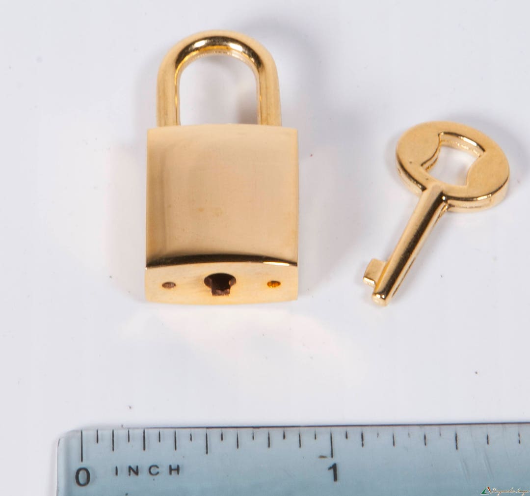 Small 15mm 'gold' Lock - Etsy