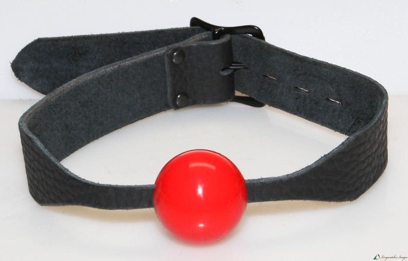 Replacement Straps for Ball Gags, Tapered Black Bull Hide, 3/8 Inch to ...