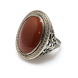 Antique 1920s NEMCO Art Deco Brownish Red Glass and Silver Plate ...