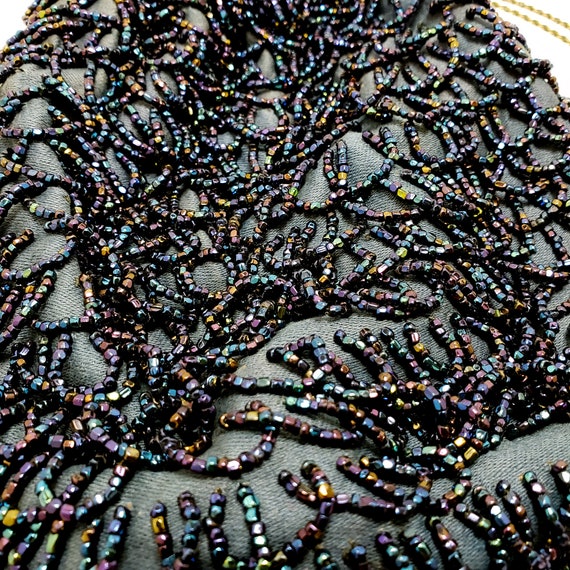 Antique 1890s Victorian Dark Blue Purse - Late Victor… - Gem