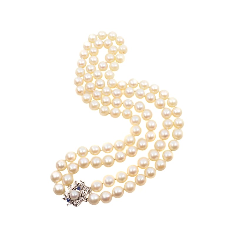 Double Strand Pearls - Etsy
