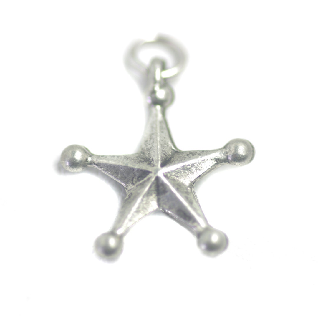Vintage Sterling Silver Nautical Star Charm - 1960s - Etsy