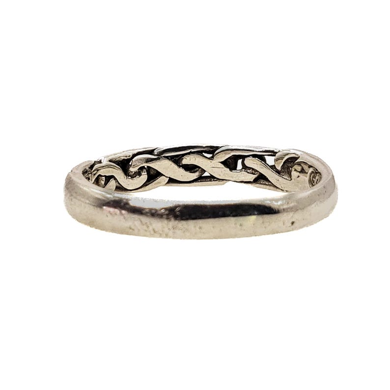 Vintage 2000s PETER STONE Sterling Silver Celtic Band Ring Size 10 ...
