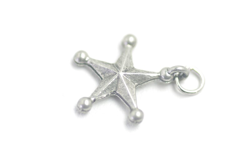 Vintage Sterling Silver Nautical Star Charm AS IS - Etsy
