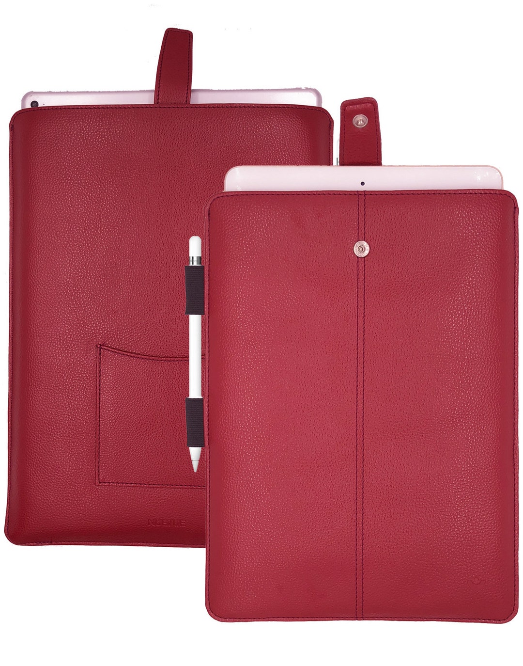 IPad Air 4 Cover Case in Red Faux Leather iPad Air 4 Screen - Etsy