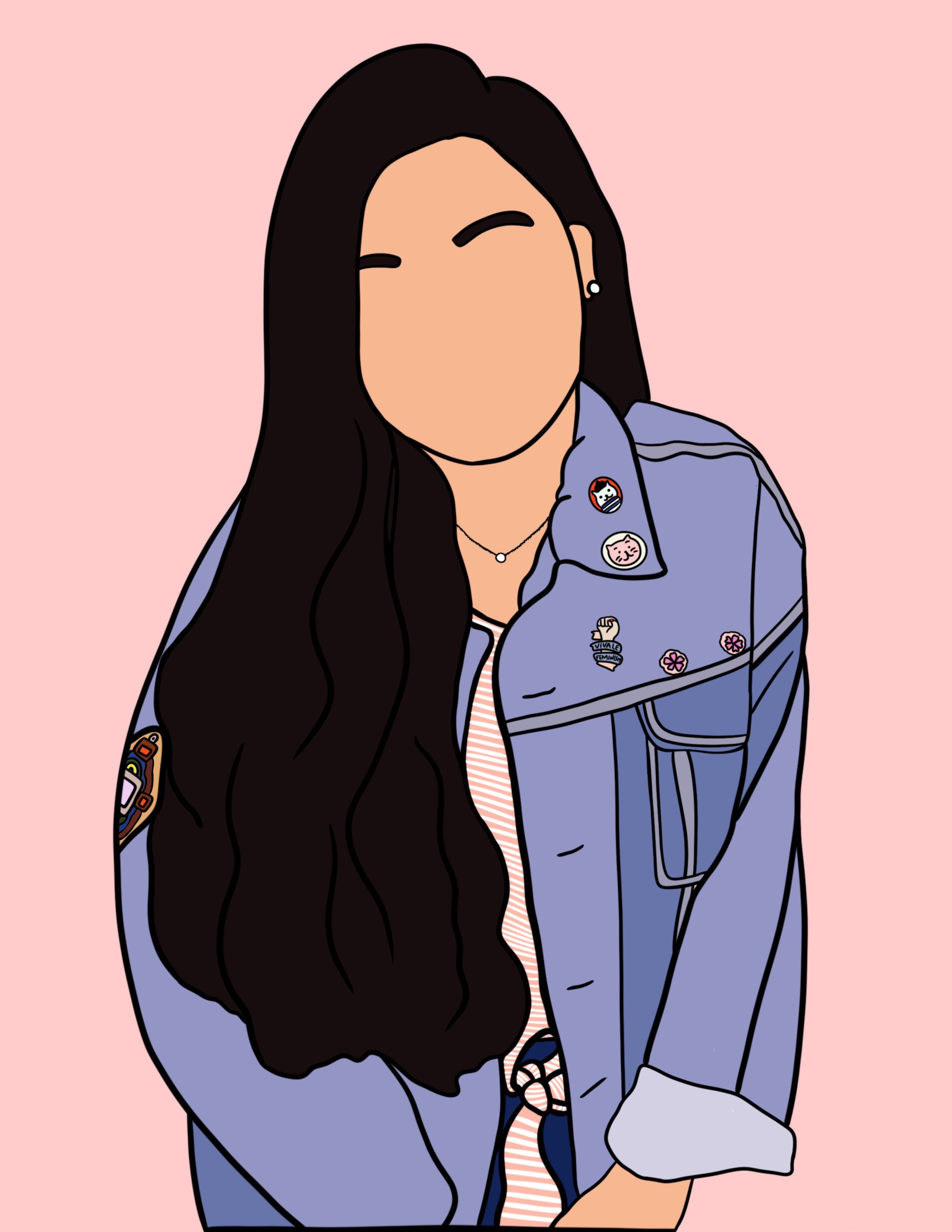 Custom Faceless Portrait Digital Illustration Colorblock | Etsy Custom Faceless Portrait Digital Illustration Colorblock | Etsy