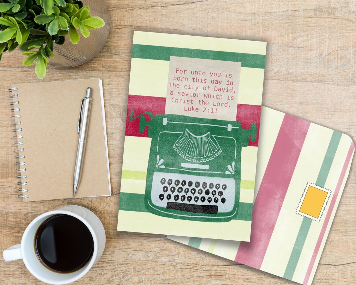 Printable 4X6 Christmas Greeting Card and Matching Envelope - Etsy