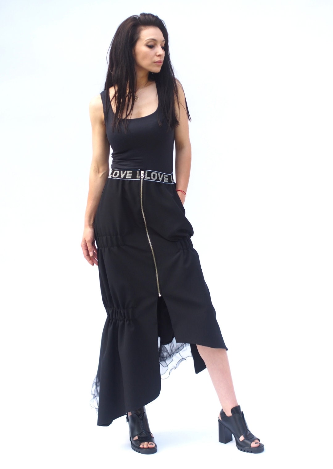 Women Asymmetric Maxi Skirt, Extravagant Maxi Skirt,women Asymmetric ...
