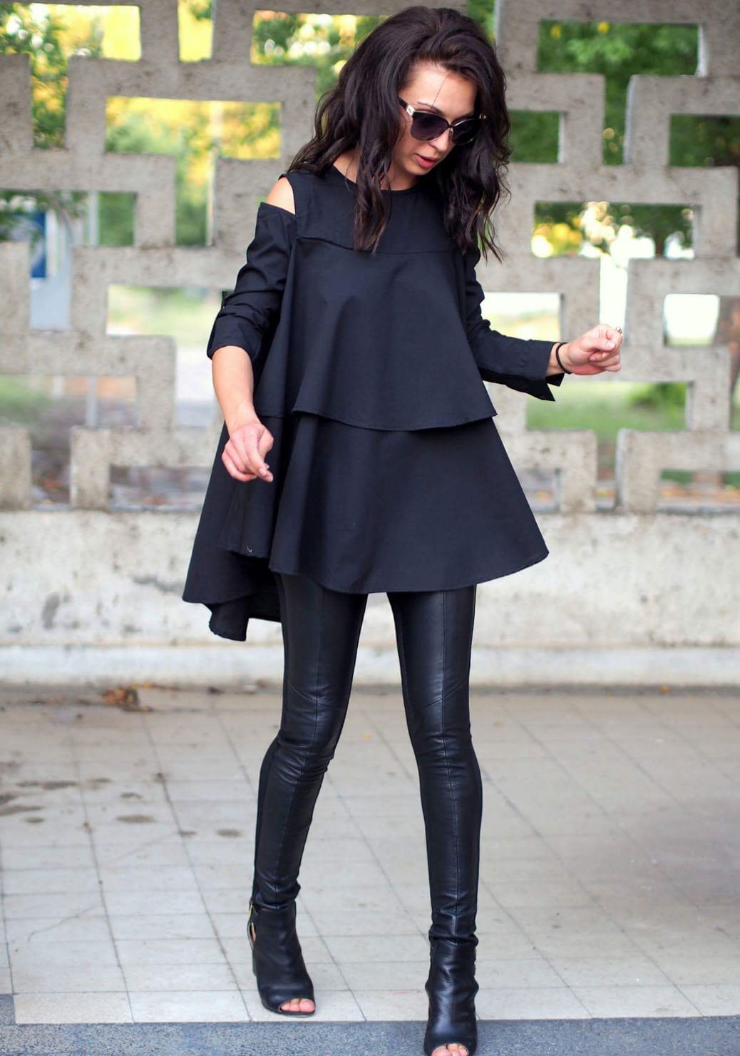 Woman asymmetric Shirt/asymmetric dress/woman maxi | Etsy