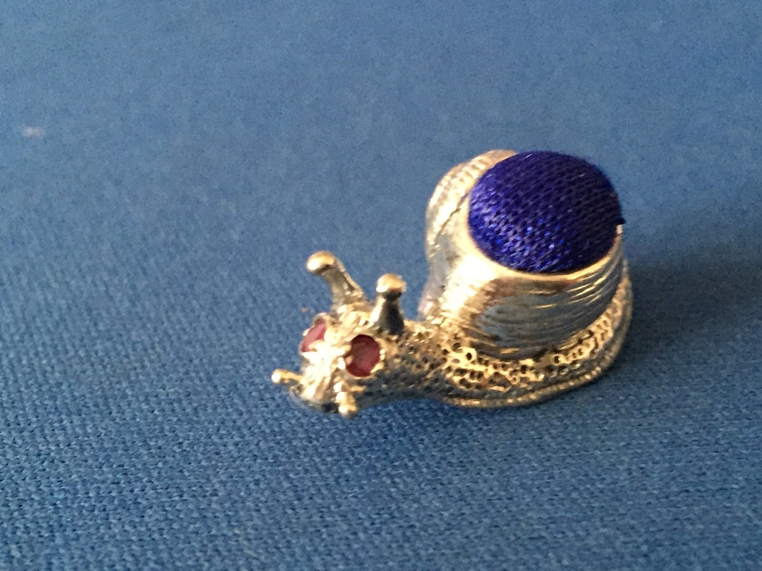 Snail Pin Cushion Victorian Style Miniature Sterling Silver .925 - Etsy