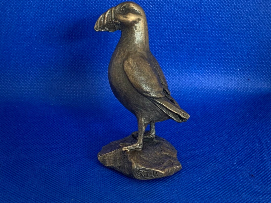 Puffin Cold Cast Bronze Sculpture Figure. Fine Quality Made in the U.K ...