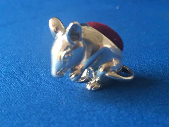 A Mouse Pin Cushion Victorian Style Sterling Silver .925 | Etsy