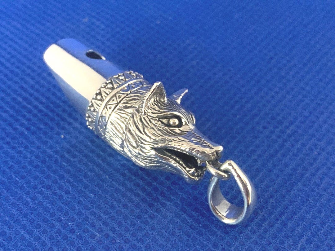 Wolf Sterling Silver Dog Whistle Victorian in Style - Etsy