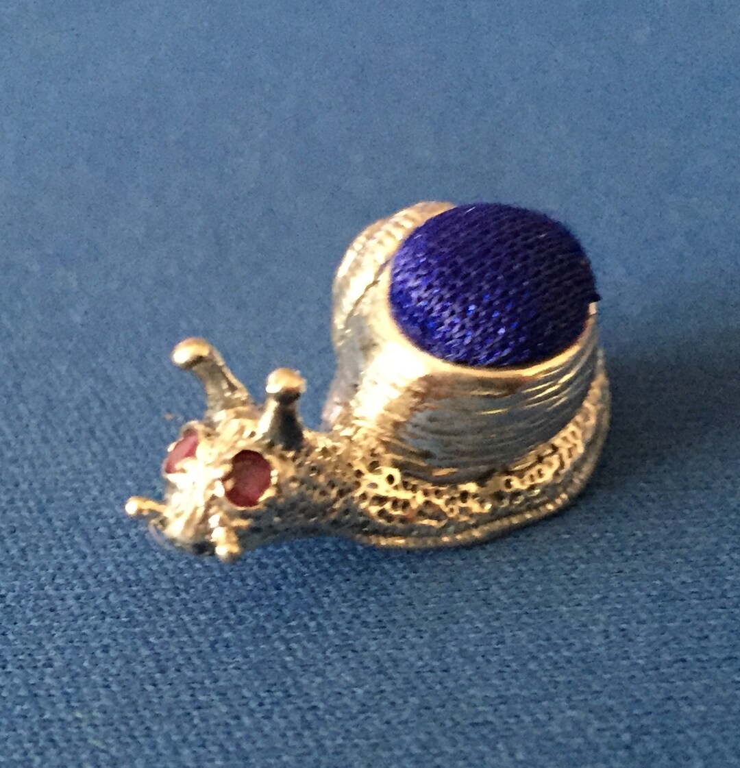 A Snail Pin Cushion Victorian Style Sterling Silver .925 - Etsy