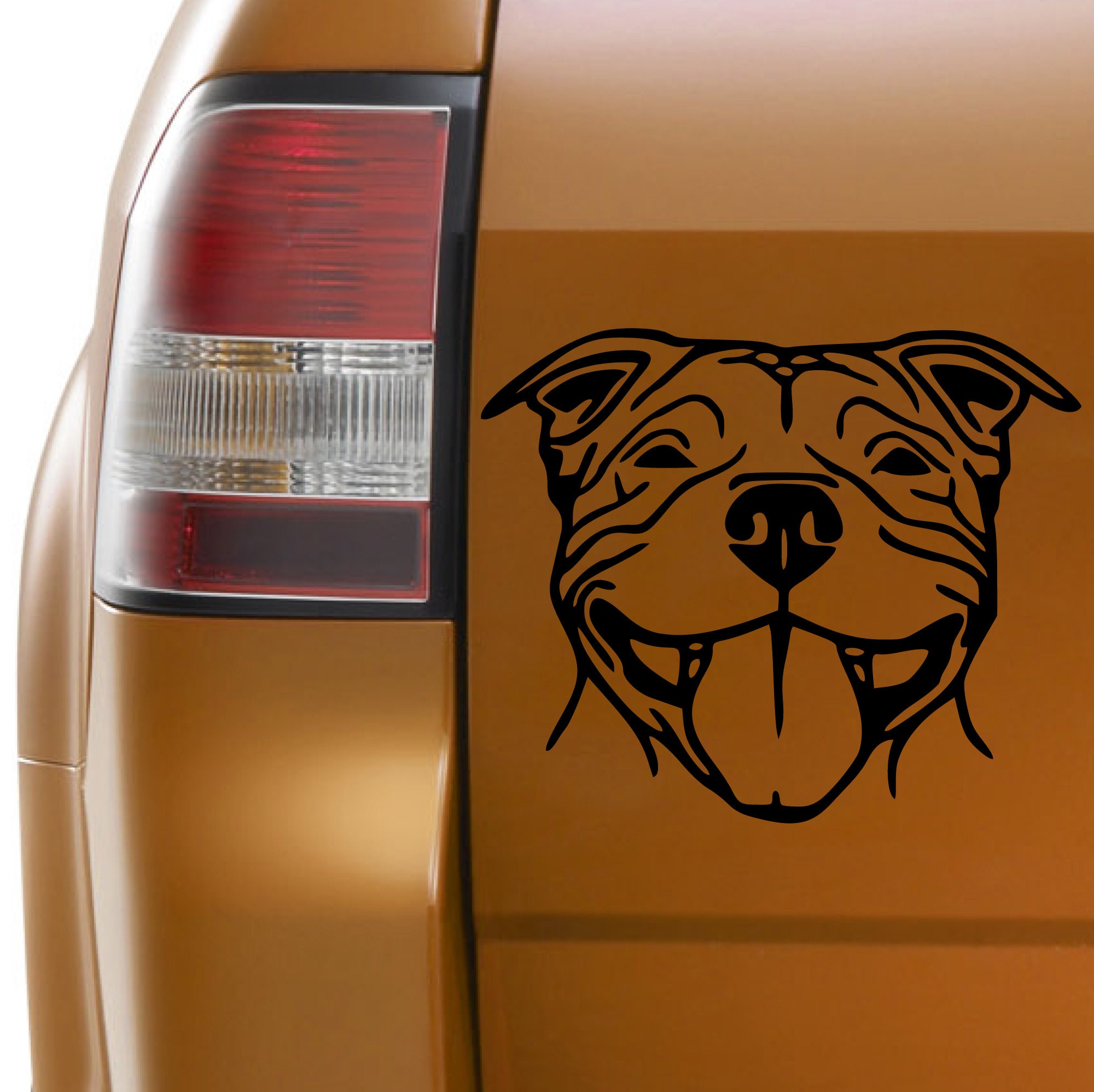 Pet Supplies Staffordshire Bull Terrier V12 Dog Sign Bumper Decal ...
