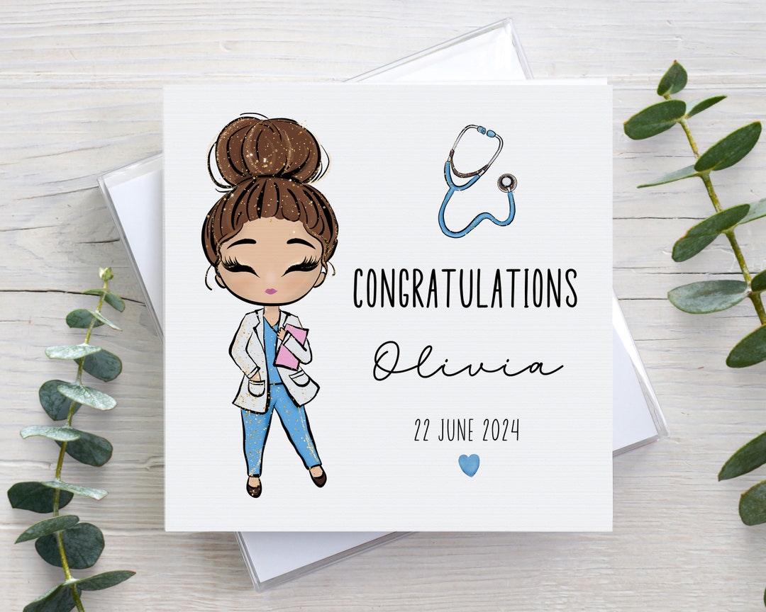 Personalised Doctor Graduation Card for Her, Medical School Graduate ...