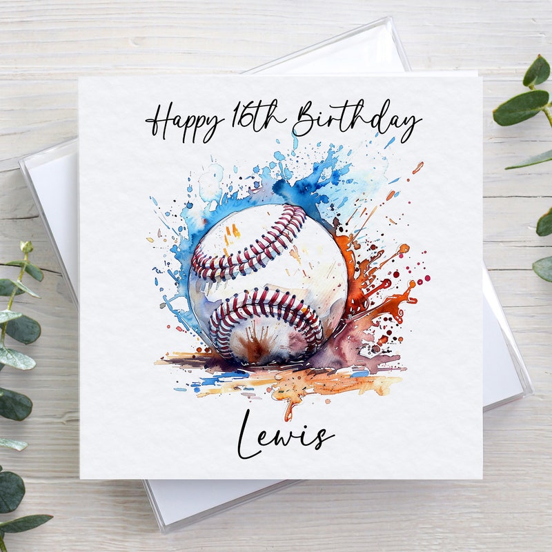 Baseball Fan Greeting Card - Etsy