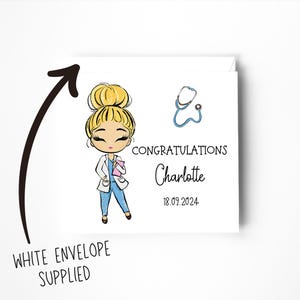 Personalised Doctor Graduation Card for Her, Medical School Graduate ...