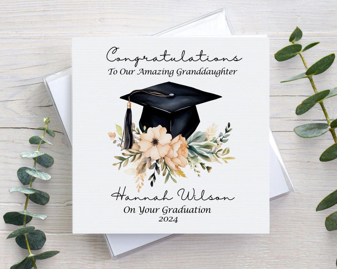 Personalised Graduation Card, Congratulations Card, Graduate Card, Any ...