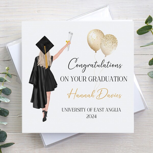 Graduation Card for Her - Etsy Canada