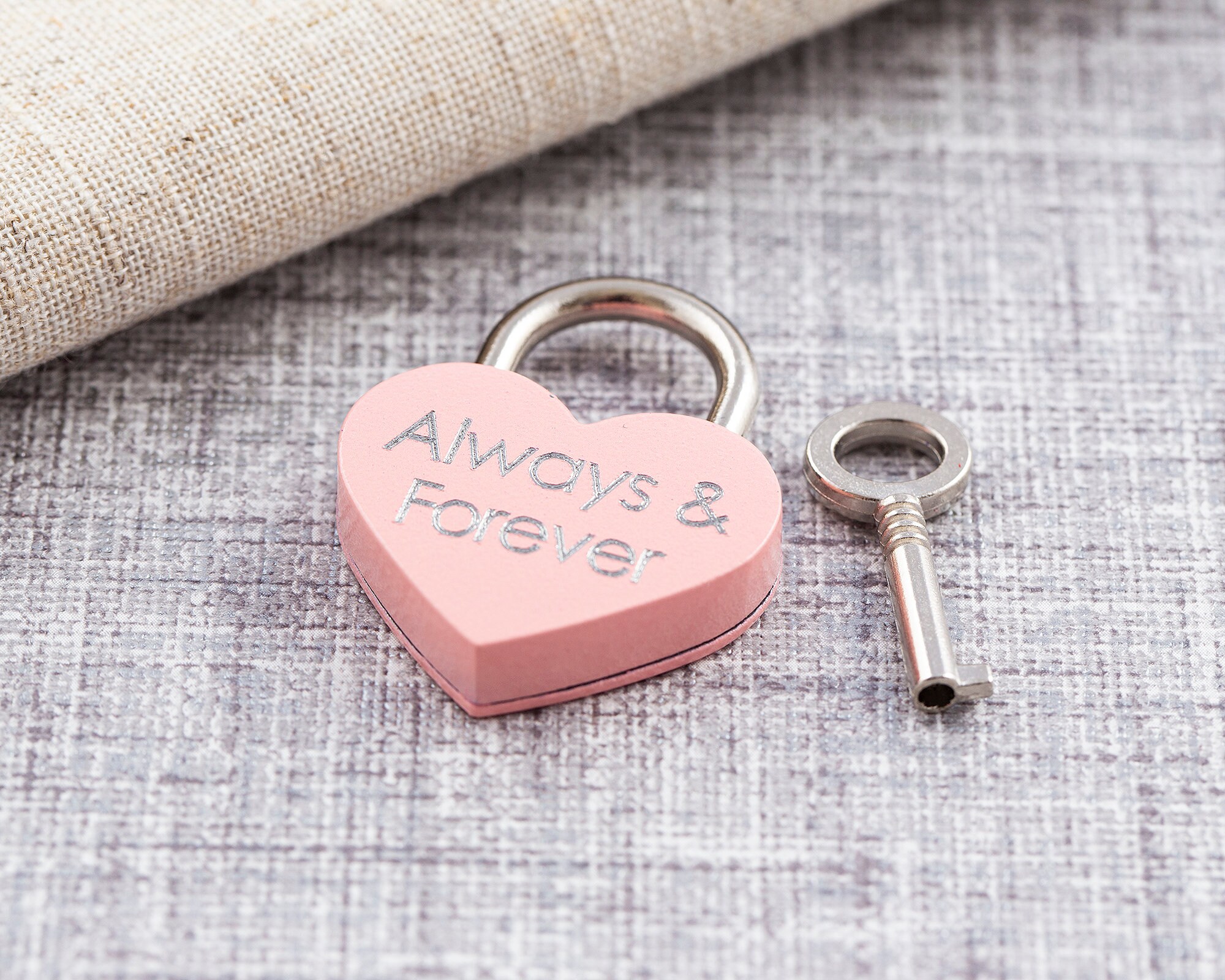 Personalized Heart Lock Pink Heart Padlock and Key - Etsy