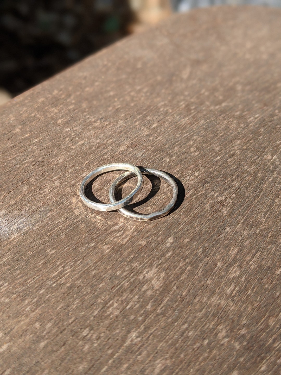 Anneau dargent sterling martelé - Etsy France