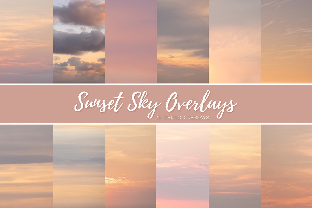20 Sunset Sky Overlays - Etsy