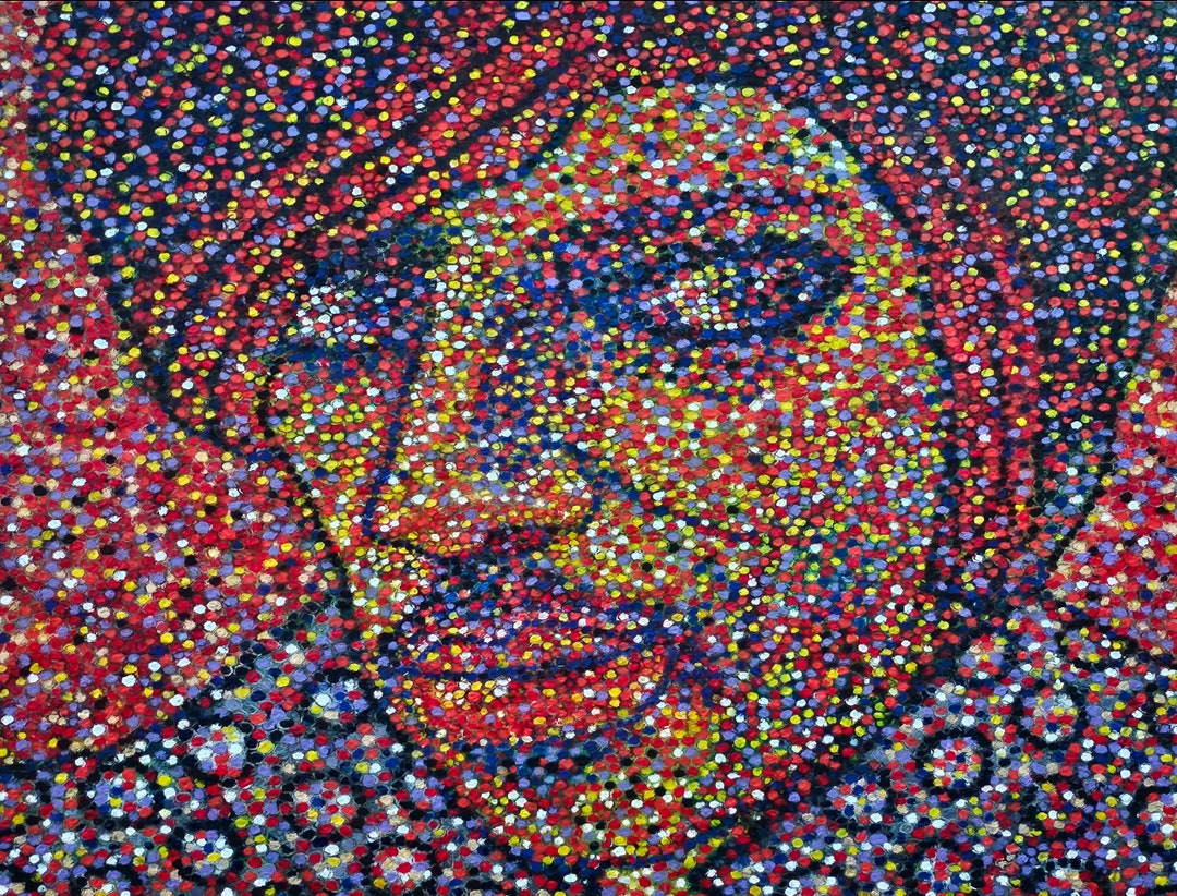 Prince Canvas Painting,pointillism,me Art Studio,abstract,pyrographyart ...