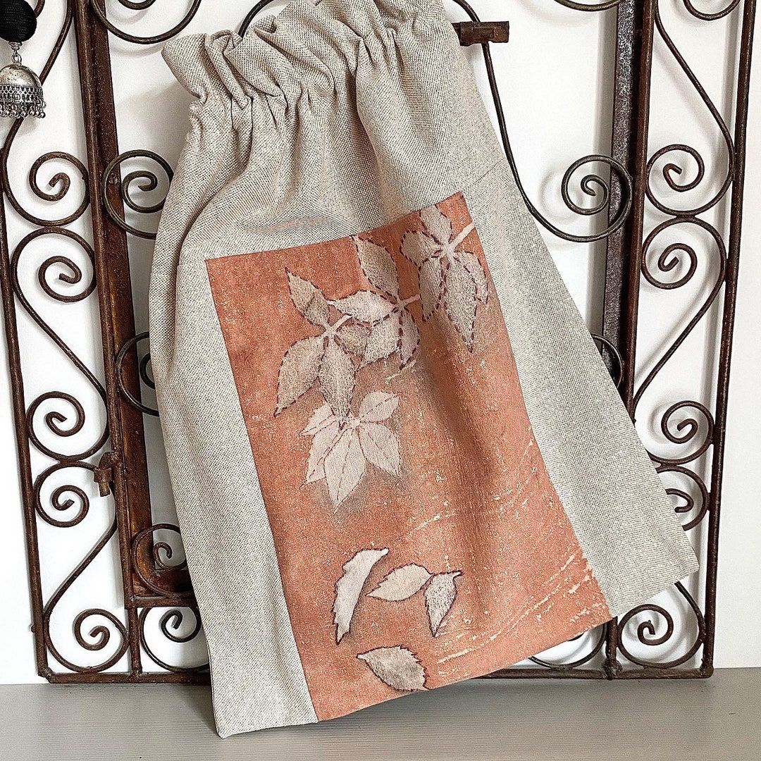 Ecoprint Lingerie Pouch Lingerie Bag Travel Bag Vegetable - Etsy