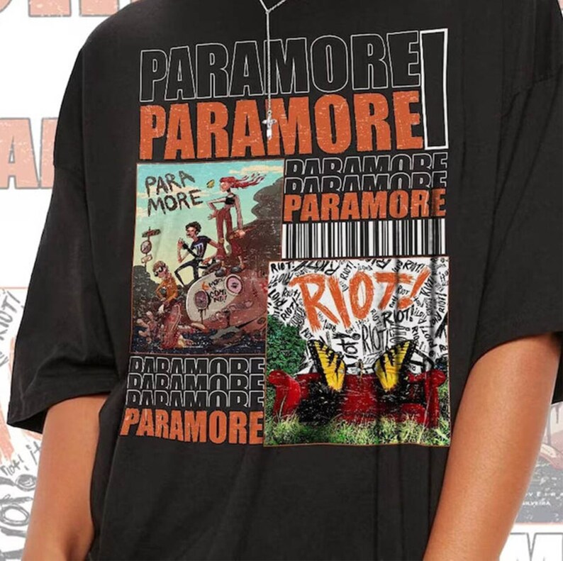 Vintage Paramore Doodle Shirt, Paramore Album Lyrics Merch, Music Tour ...
