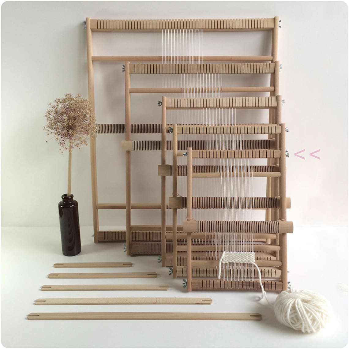 Small Weaving Loom 75 Inch / 19 Cm With Heddle Bar and - Etsy