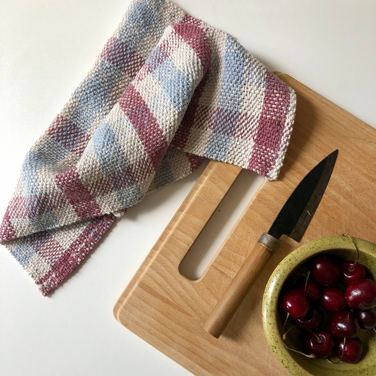 Handwoven Tea Towels Weaving DIY Tutorial Kit Fiber Bundle - Etsy