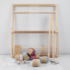 Handwoven Tea Towels - Weaving DIY Tutorial Kit - Hortensia Colorway ...