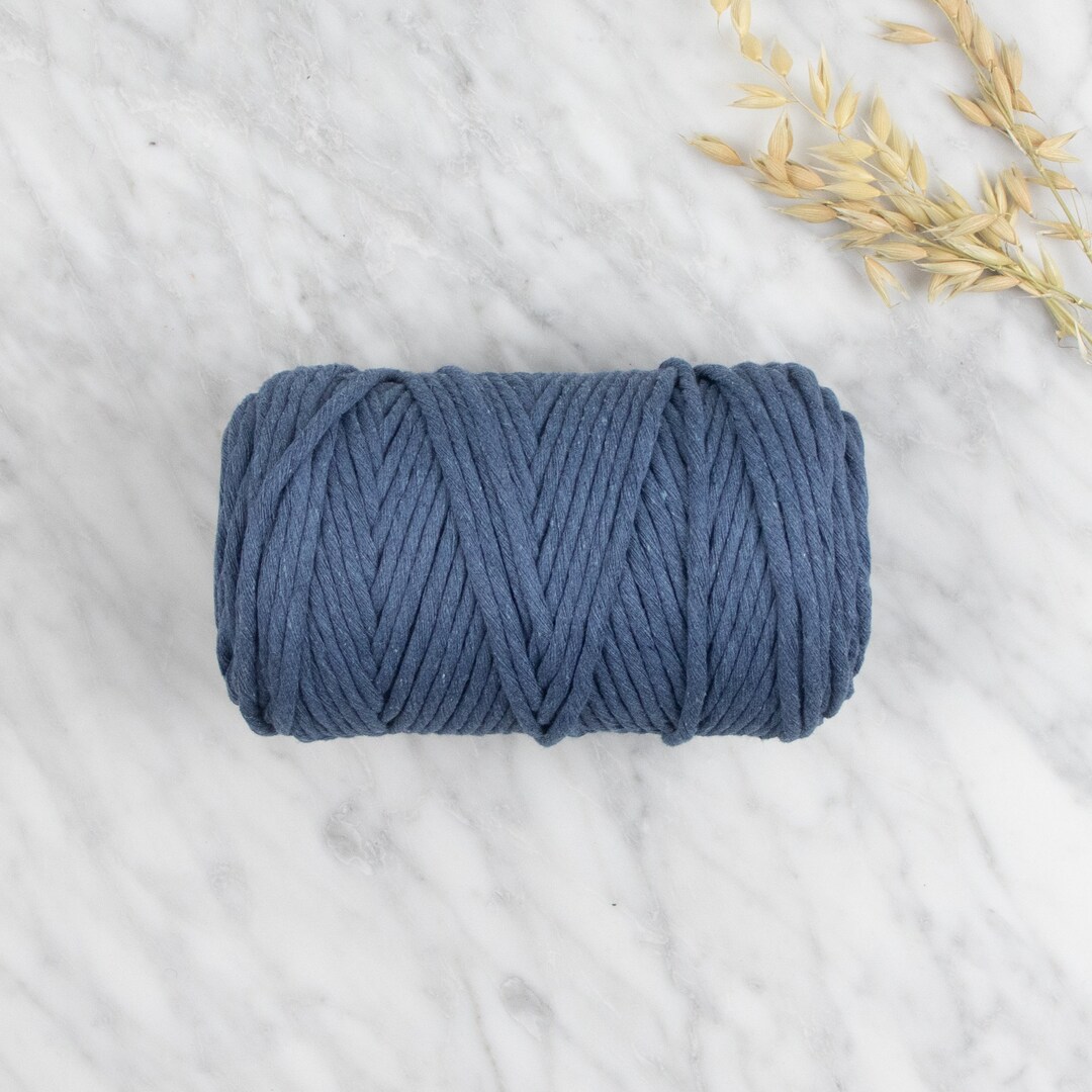 5mm Supersoft Cotton String Denim Blue 500 Grams - Etsy