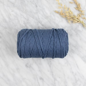 5mm Supersoft Cotton String Denim Blue 500 Grams - Etsy