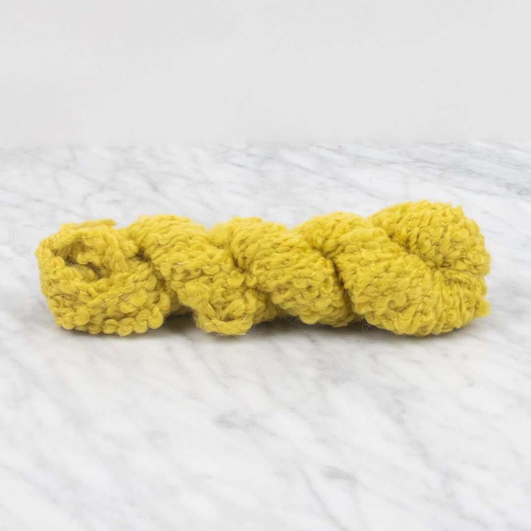 Merino Boucle Yarn Chartreuse - Etsy