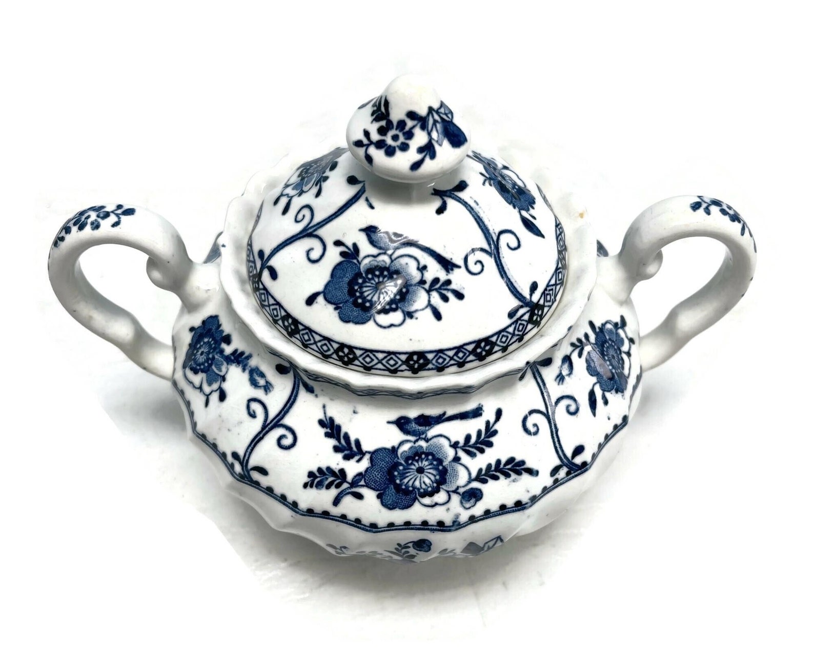 Vintage Johnson Brothers China Indies Pattern Sugar Bowl - Etsy