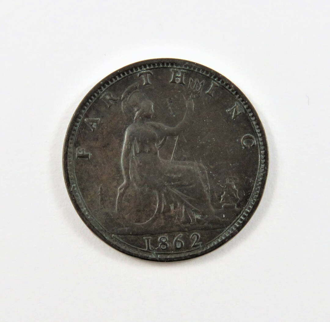 Great Britain 1862 One Farthing Coin. - Etsy