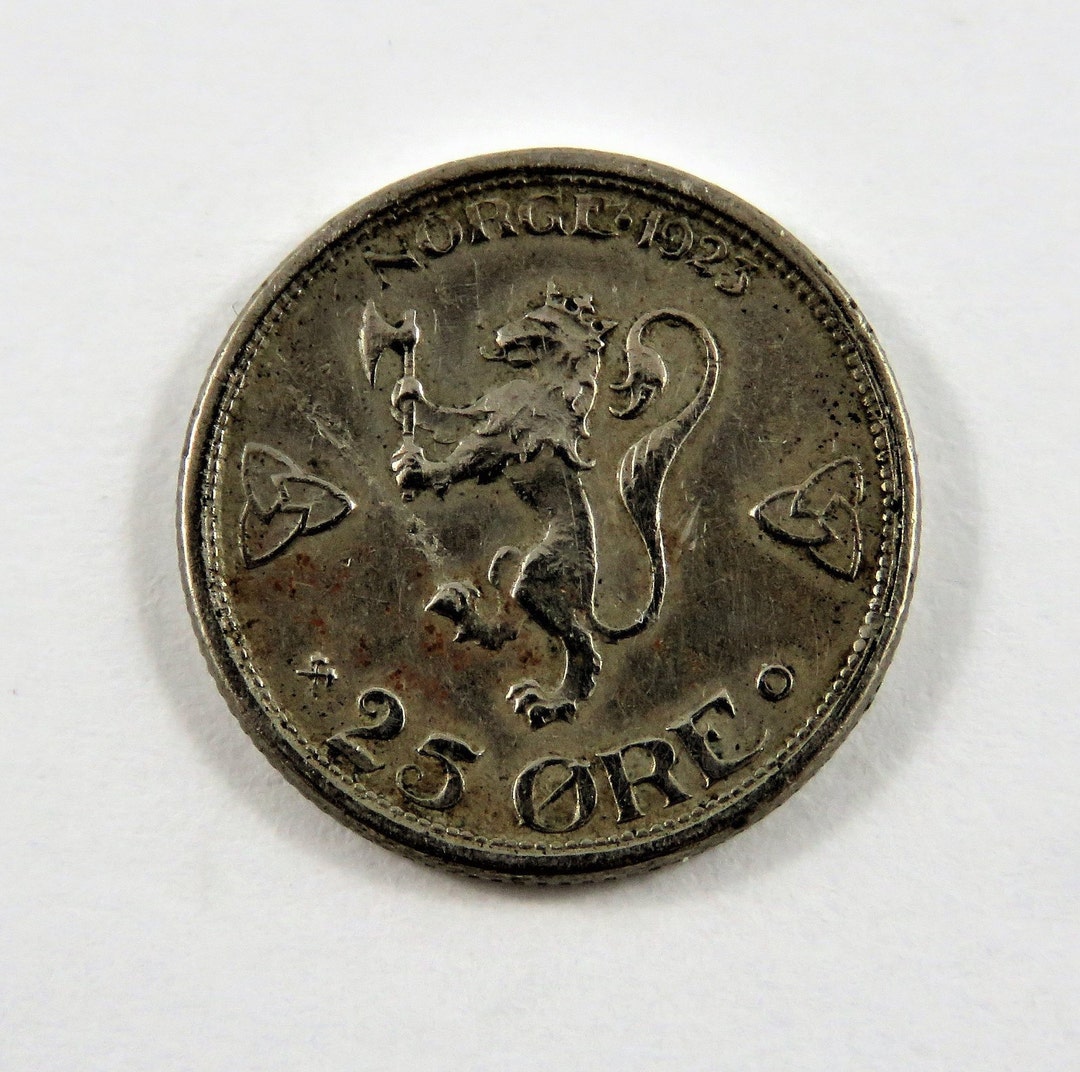Norway 1923 Silver 25 Ore Coin. - Etsy.de