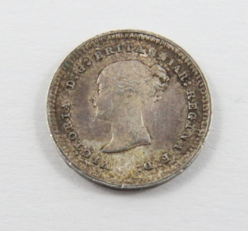 Great Britain 1886 Sterling Silver 2 Pence Coin AU Condition. - Etsy