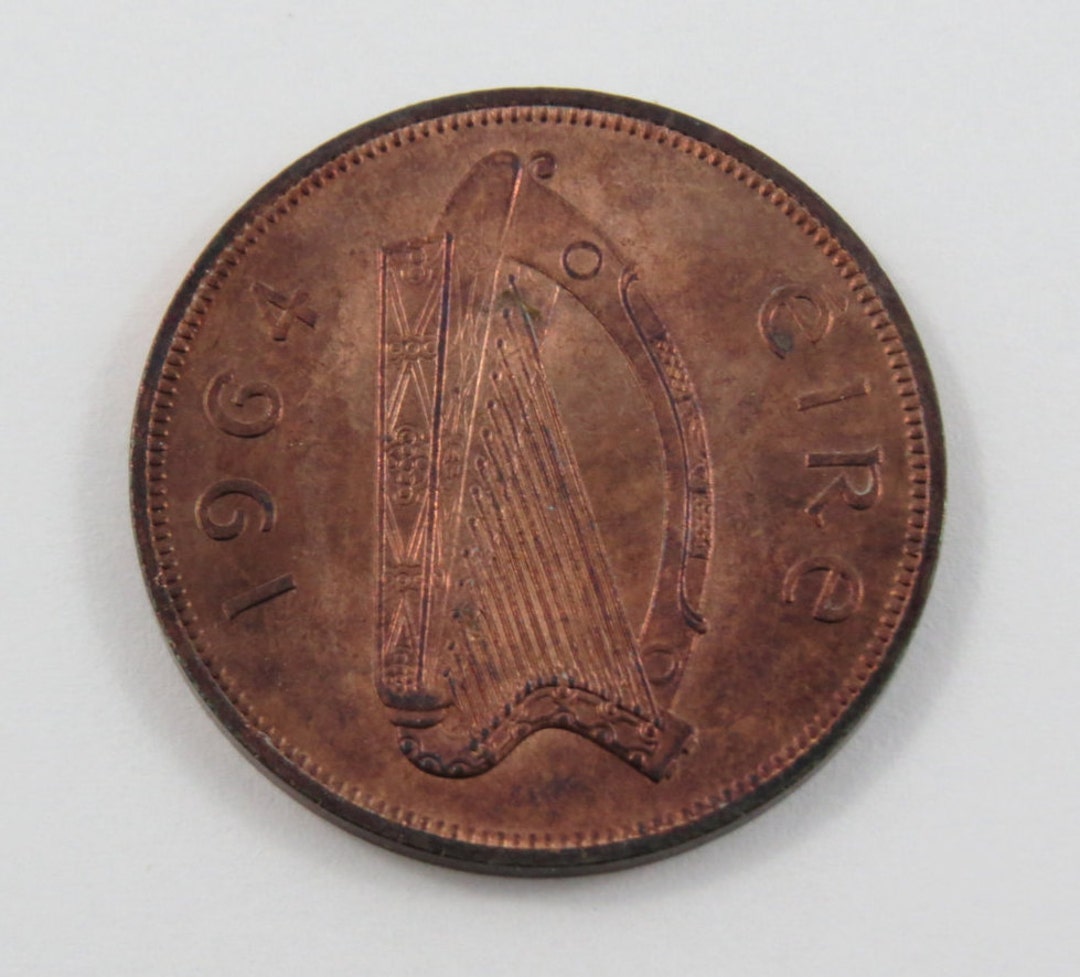 Ireland 1964 One Penny Coin. - Etsy