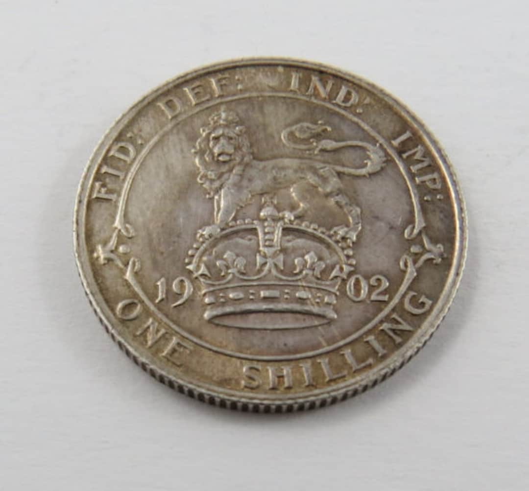 Great Britain 1902 Sterling Silver One Shilling Coin. Uncirculated. - Etsy