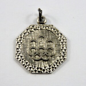 Olympic Rings Emblem in Octagonal Border Sterling Silver Charm - Etsy