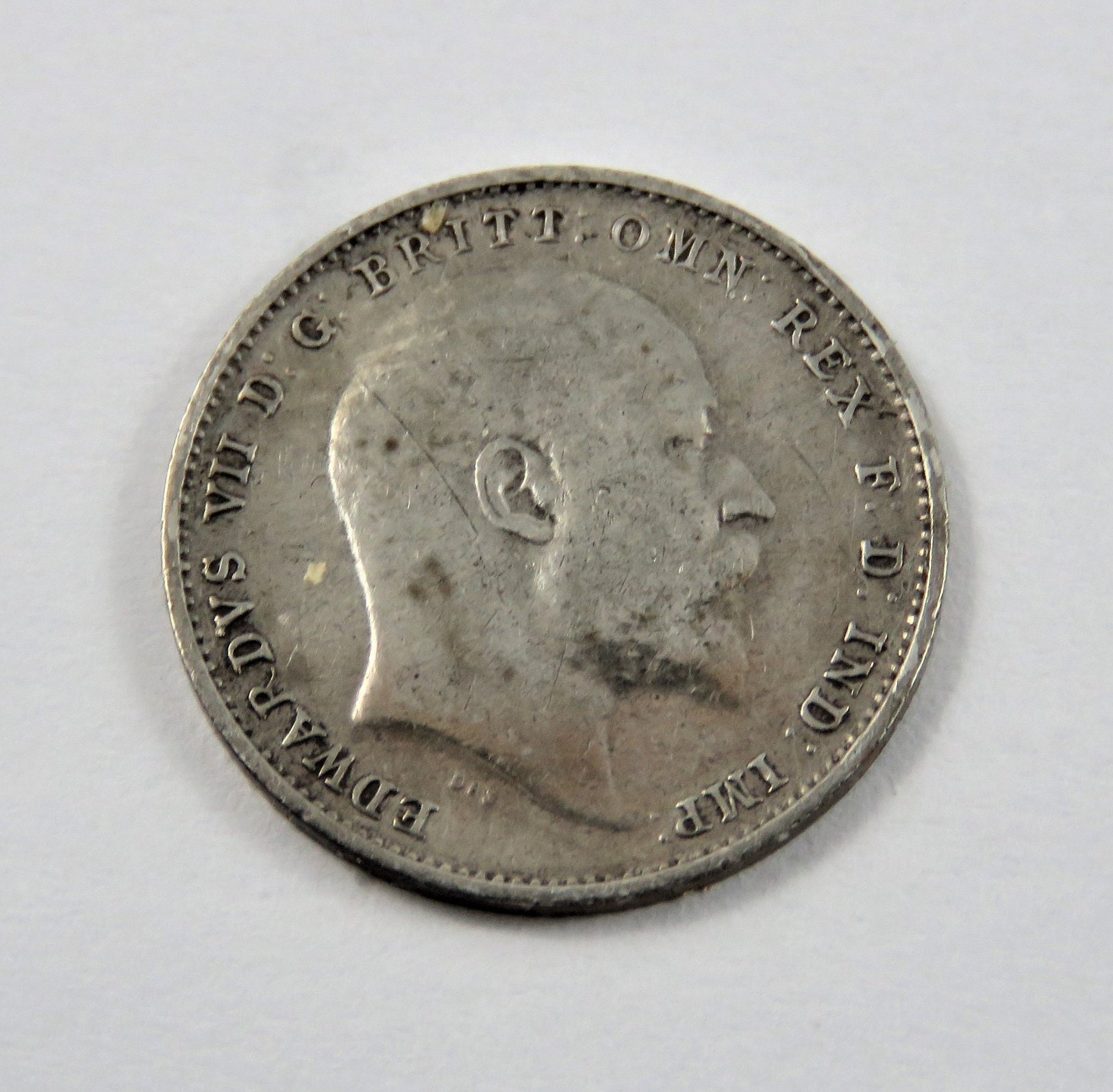 Great Britain 1908 Sterling Silver 3 Pence Coin. | Etsy