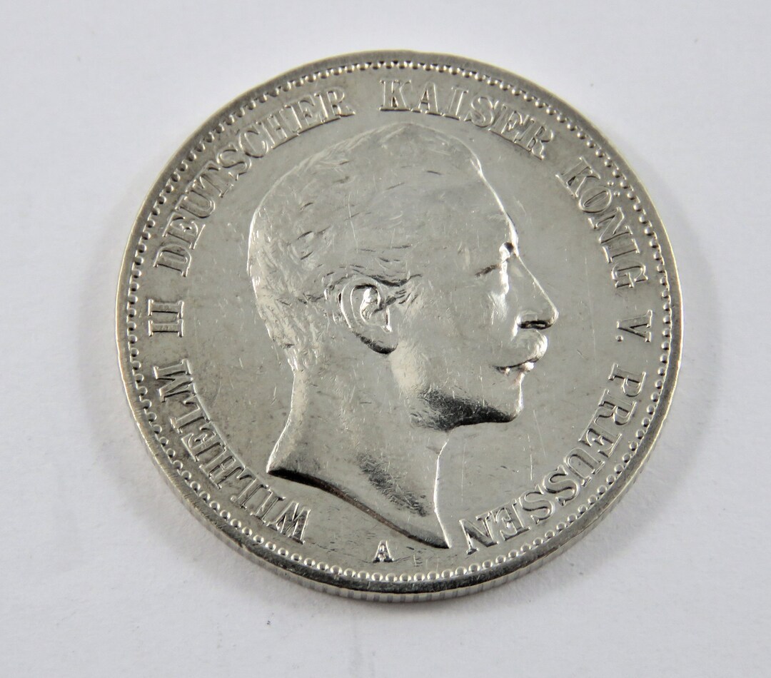 German States-prussia 1898 A Silver 2 Mark Coin. - Etsy
