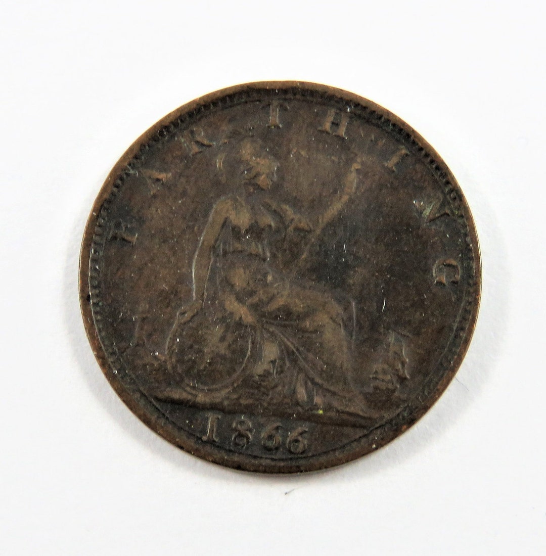 Great Britain 1866 One Farthing Coin. - Etsy New Zealand