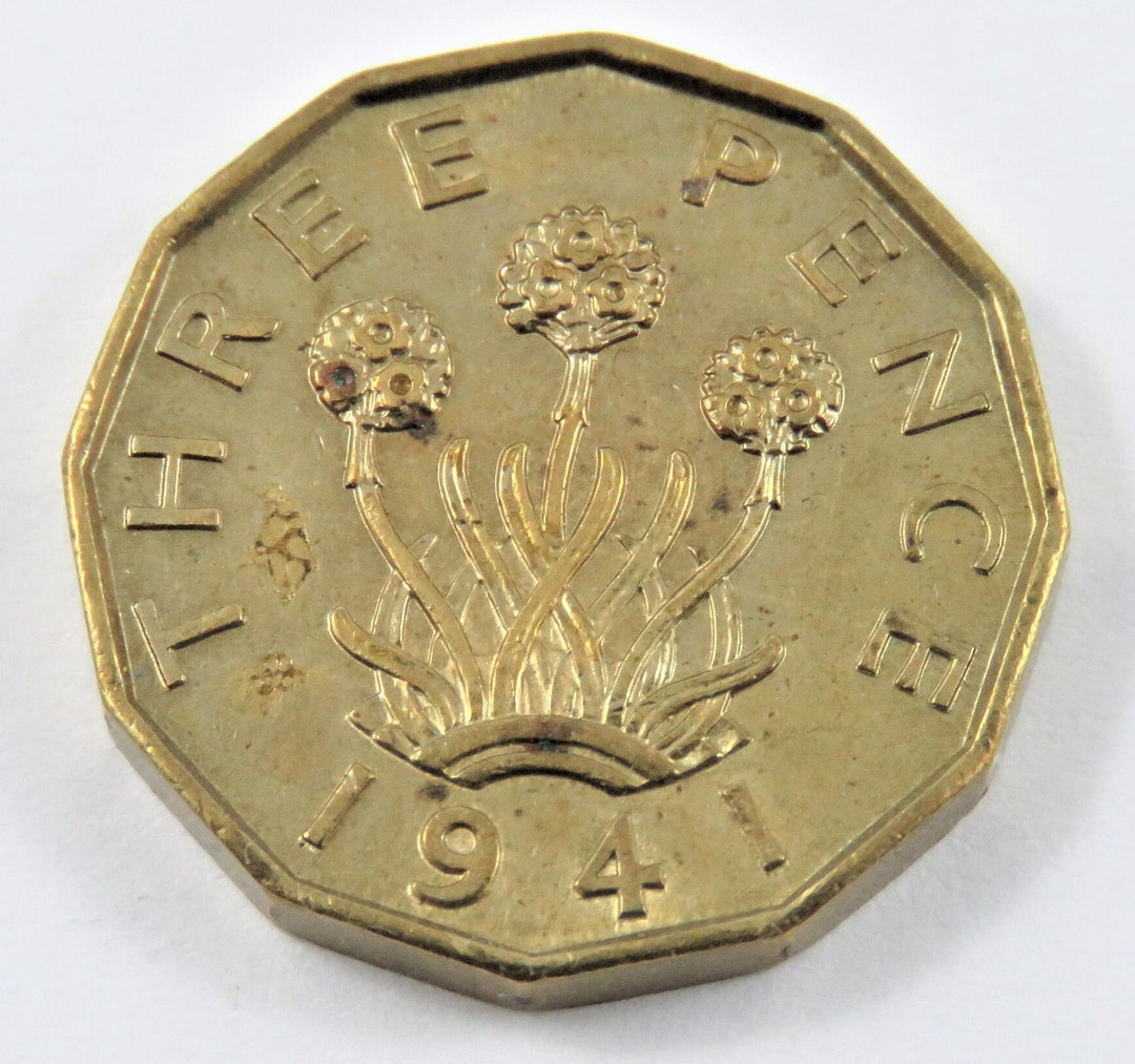 Great Britain 1941 Three Pence Coin. - Etsy